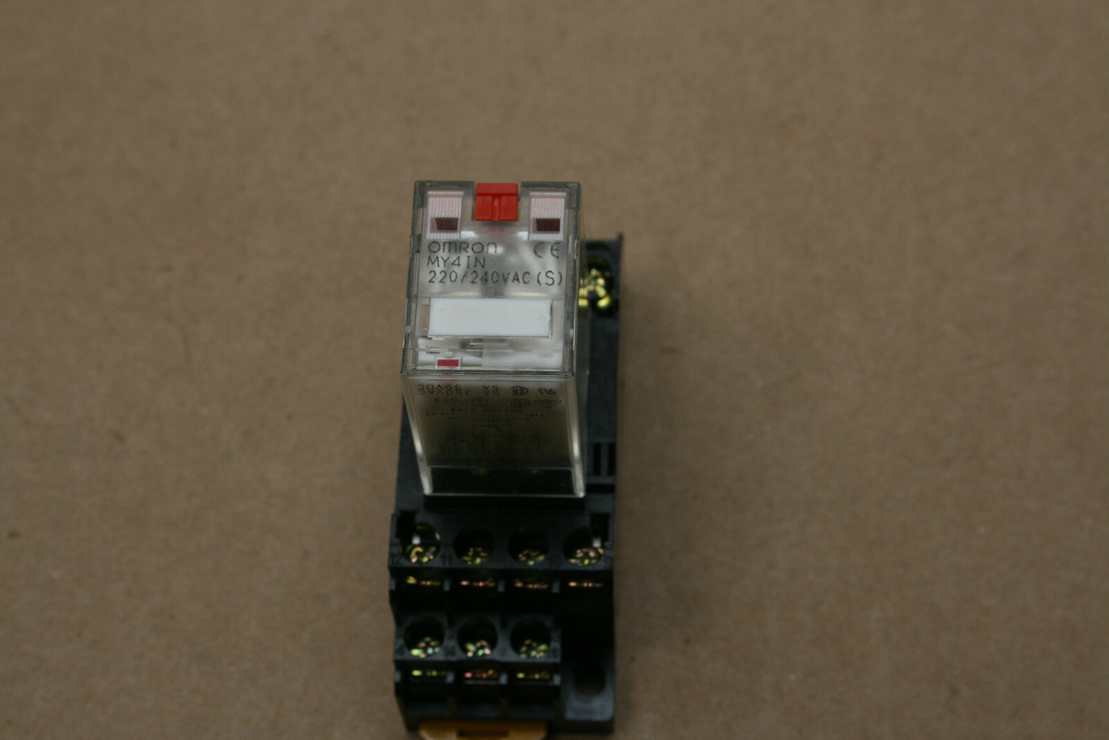 OMRON MY4IN 5A 250VAC 30VDC General Purpose RELAY with 2622W1 dinrail ...