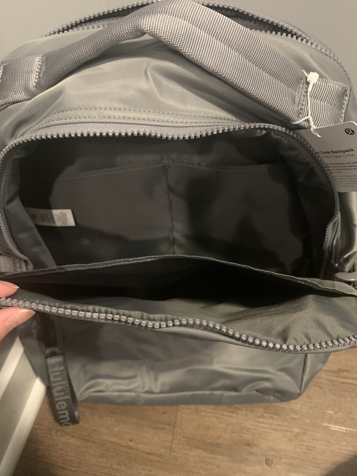 Lululemon New Crew Backpack - Charcoal Ash Gray - 22L - Laptop Pocket ...