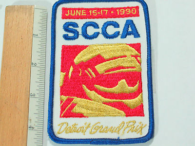 1990 Sports Car Club Association SCCA Racing Patch Detroit Grand Prix ...