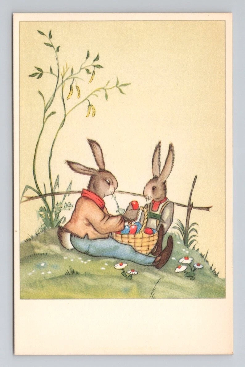 Bunny Rabbit Vintage Postcards