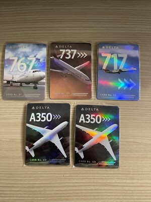 ️🛩️Super Rare Delta Airlines Trading Cards 5 Card Lot 🔥 | eBay