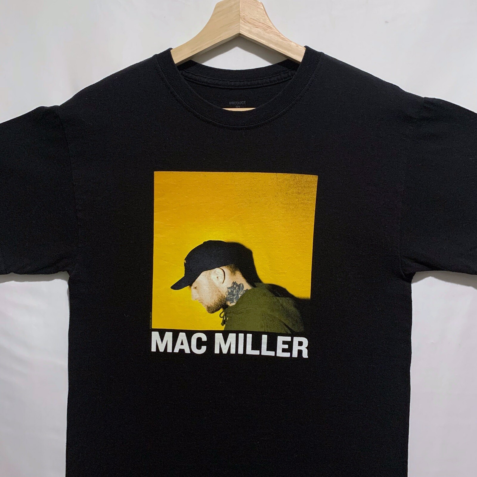 Mac Miller Portrait Rap Tee T Shirt Size Small Black - Gem