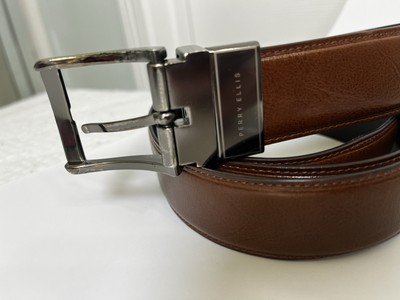 Perry Ellis Belt Men's 42 Brown 42/105 Bonded Leather | eBay