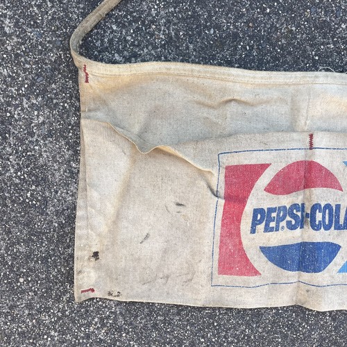 Vintage Pepsi Cola Canvas Nail Change Apron Pouch Advertising 1950's | eBay