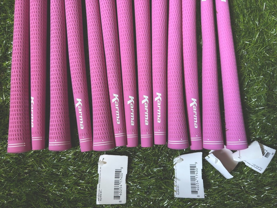 Pink Golf Grips - Karma Velour Tour Lady Pink Grips (13 grips) | eBay