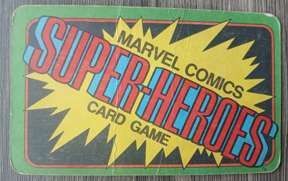 1978 Marvel Comics Super-Heroes Card Game Sue Richards The Invisible ...