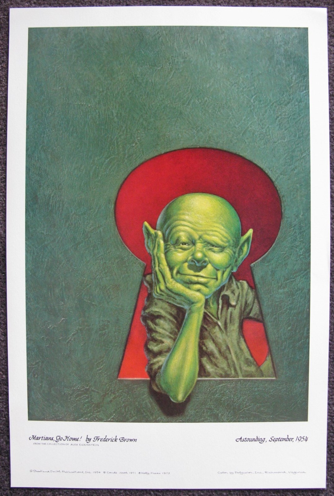 KELLY FREAS CLASSICS OF SCI FI PRINT MARTIANS GO HOME | eBay