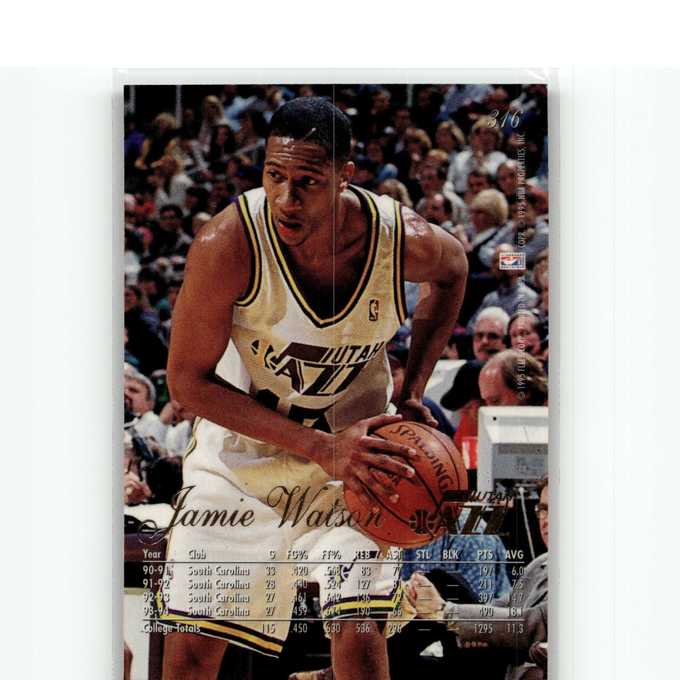 Jamie Watson 1994-95 Fleer Flair #316 Utah Jazz | eBay