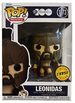 Funko Pop! Movies: WB 100 300 Leonidas CHASE #1473 Limited Edition New ...