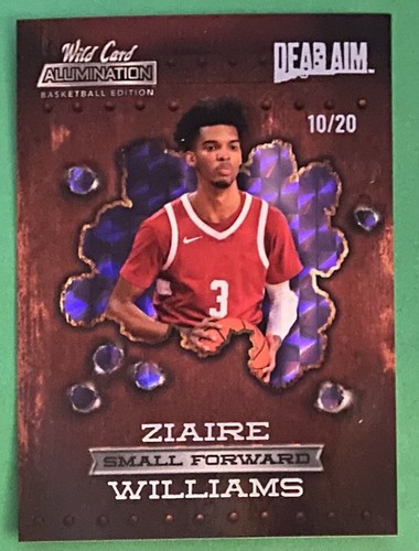 2021-22 Wild Card Alumination Dead Aim Purple Holo-Lux /20 Zaire ...