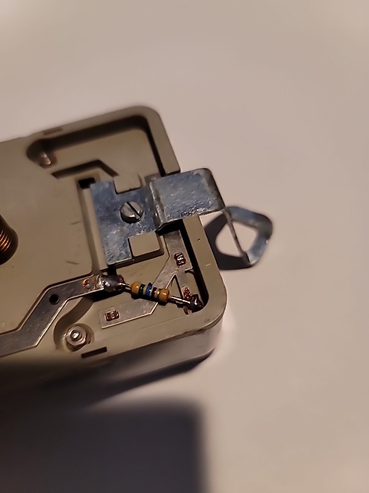 For Parts Vintage ingraham clock parts clear back Clock Movement ...