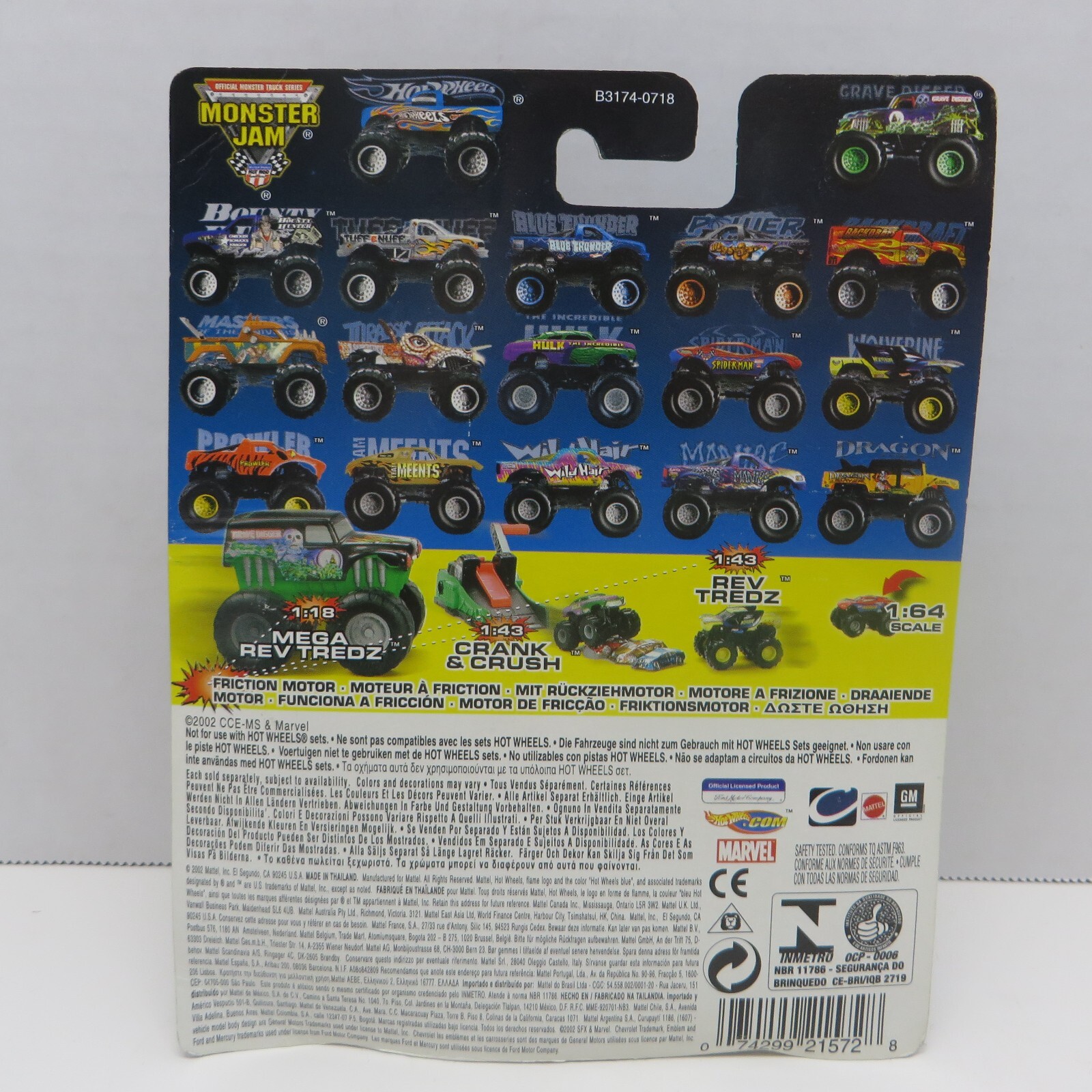 Hot Wheels Monster Jam Metal Collection (2002) Mattel Maniac #21 New | eBay