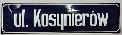 Poland Polish Vintage Enamel Porcelain Metal Street Sign - ul ...