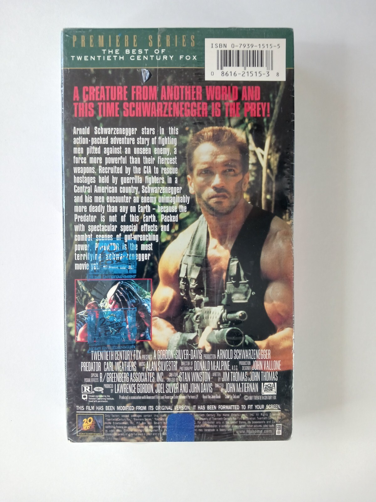 Predator (VHS, 1997) Premier Series 20th Century Blue Stamp 86162151538 ...