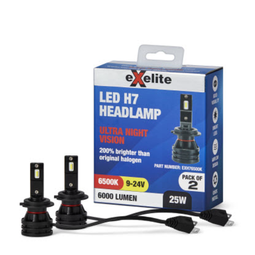 Exelite Led Upgrade Globes (2Pc) 6500K H7 EXH76500K | eBay Australia