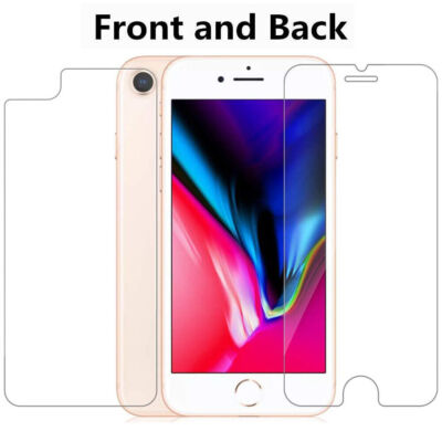 For Apple iPhone 7 /8 Plus Front and Back 100% Tempered Glass Screen ...