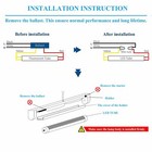 2 Pin R17D T8 8FT LED Tube Lights HO 72W Shop Light Bulbs Garage ...