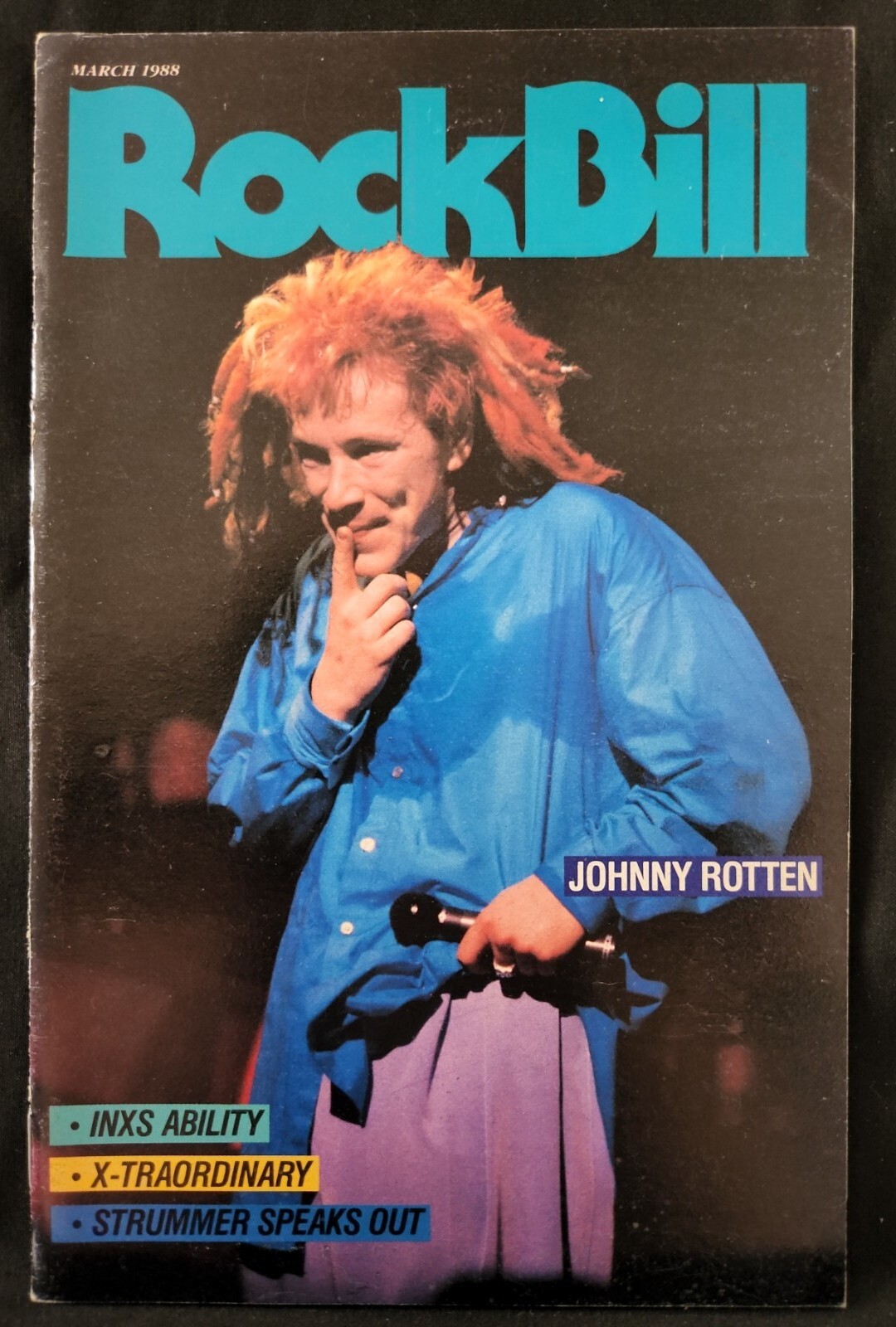 RockBill Vintage Music Magazine March 1988 Johnny Rotten | eBay