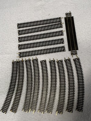 Vintage Ho Scale Lot 15 Pieces Atlas Brass Train Track Curve Straight ...