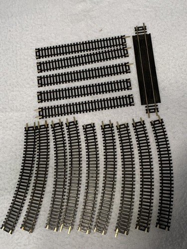 Vintage Ho Scale Lot 15 Pieces Atlas Brass Train Track Curve Straight ...
