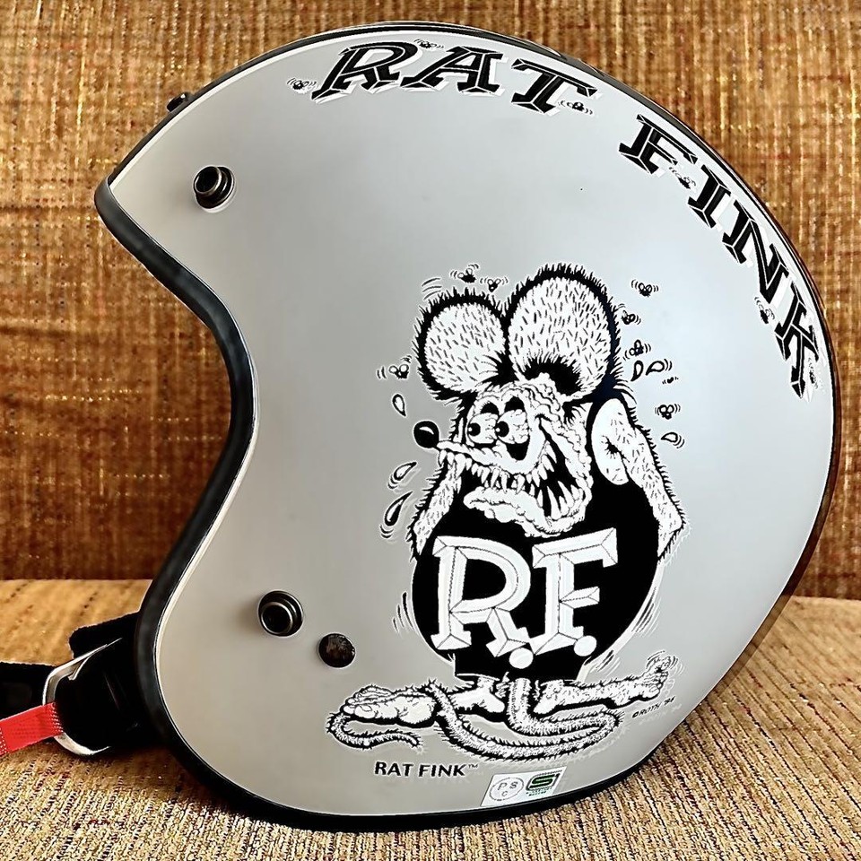 Rat Fink Motorcycle Open Face Helmet SHOEI Ed Roth Ratfink (Size:X):JPN ...