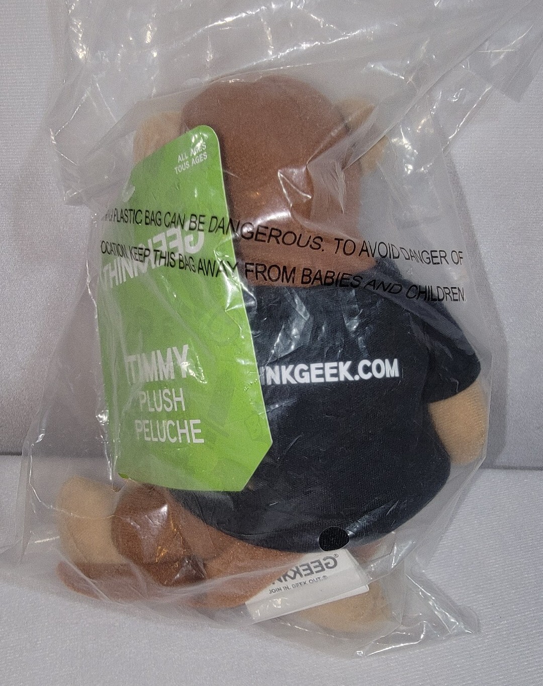ThinkGeek 7" TIMMY Plush 2016 Hang Tag In Original Packaging - New | eBay