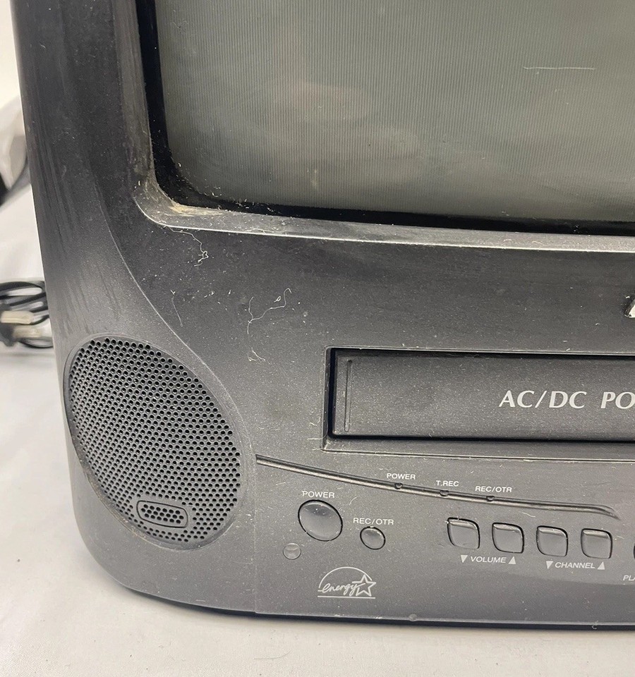 Sansui 13" TV VCR Combo COM312AD VHS Retro Gaming CRT Remote Tested ...