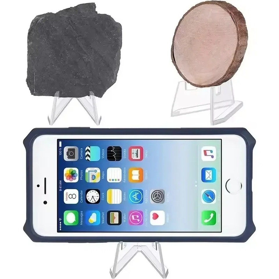 1–30 Pcs Clear Plastic Triangle Display Stands – Coin Card Holder | eBay