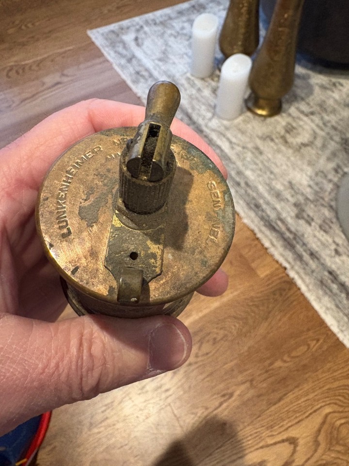 Brass Antique Stationary Gas Engine Oiler Lunkenheimer No. 2 Sentinel ...