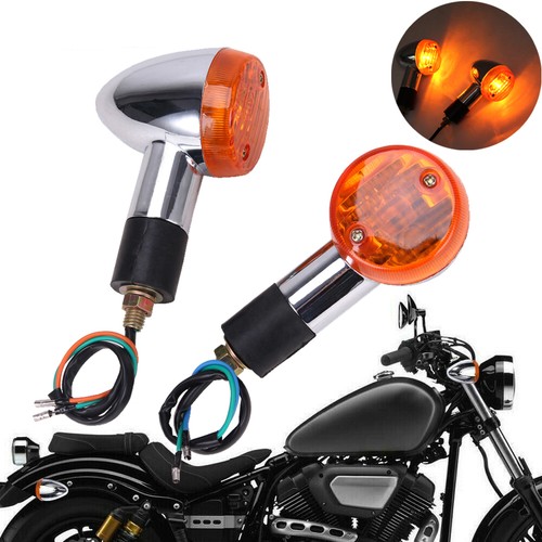 2pcs Motorcycle Turn Signals Lights For Honda Shadow Spirit Aero Ace ...