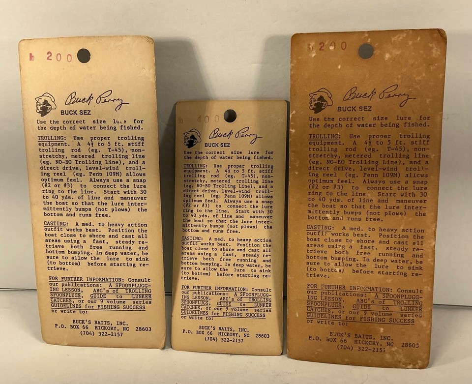 Buck Perry Spoonplug Lures 200 & 400 | eBay