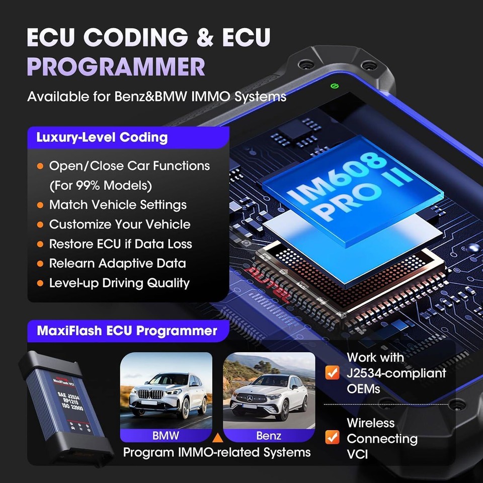 Autel MaxiIM IM608 PRO II Key Programming Coding Diagnostic Scanner ...