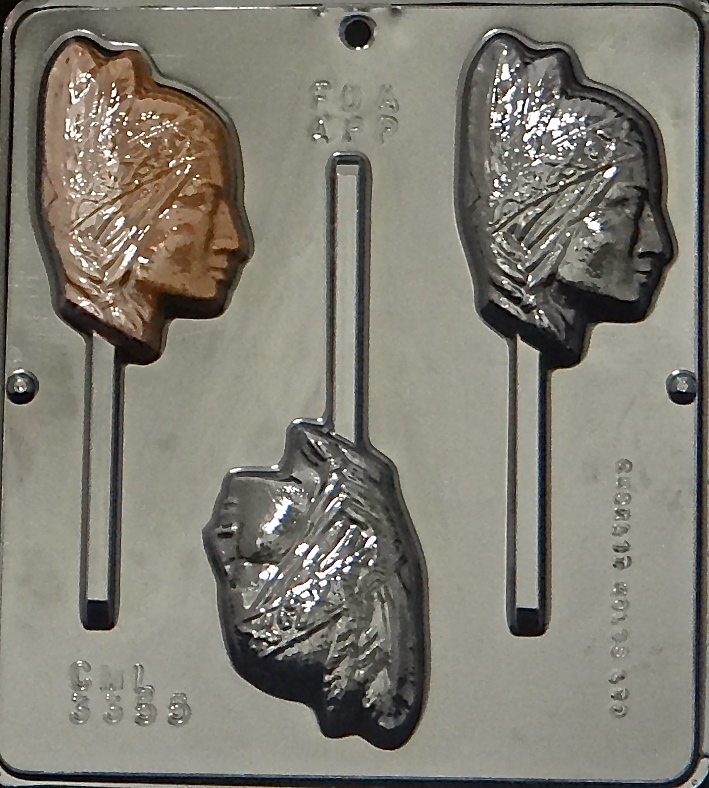 Indian Squaw Lollipop Chocolate Candy Mold 3355 NEW | eBay