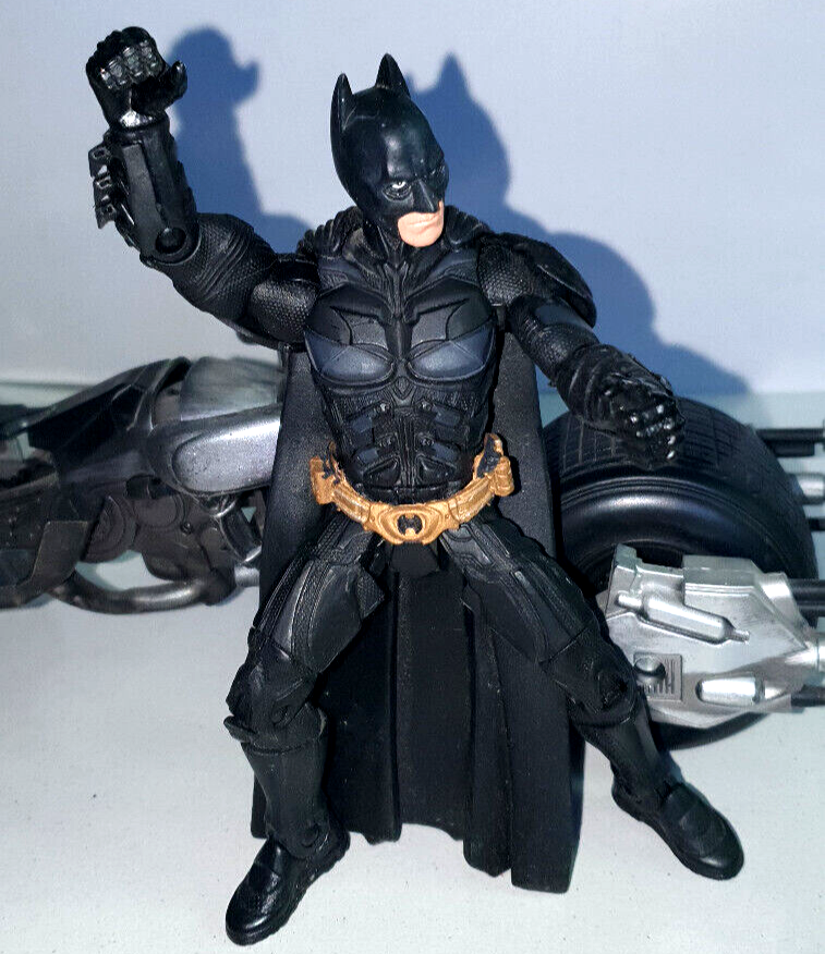Batpod + Batman (The Dark Knight Movie Masters DC) Mattel (2008) Bike ...
