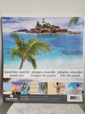 Paper House Beaches of the World Paper Pix 32 12x12 inch Double Sided ...