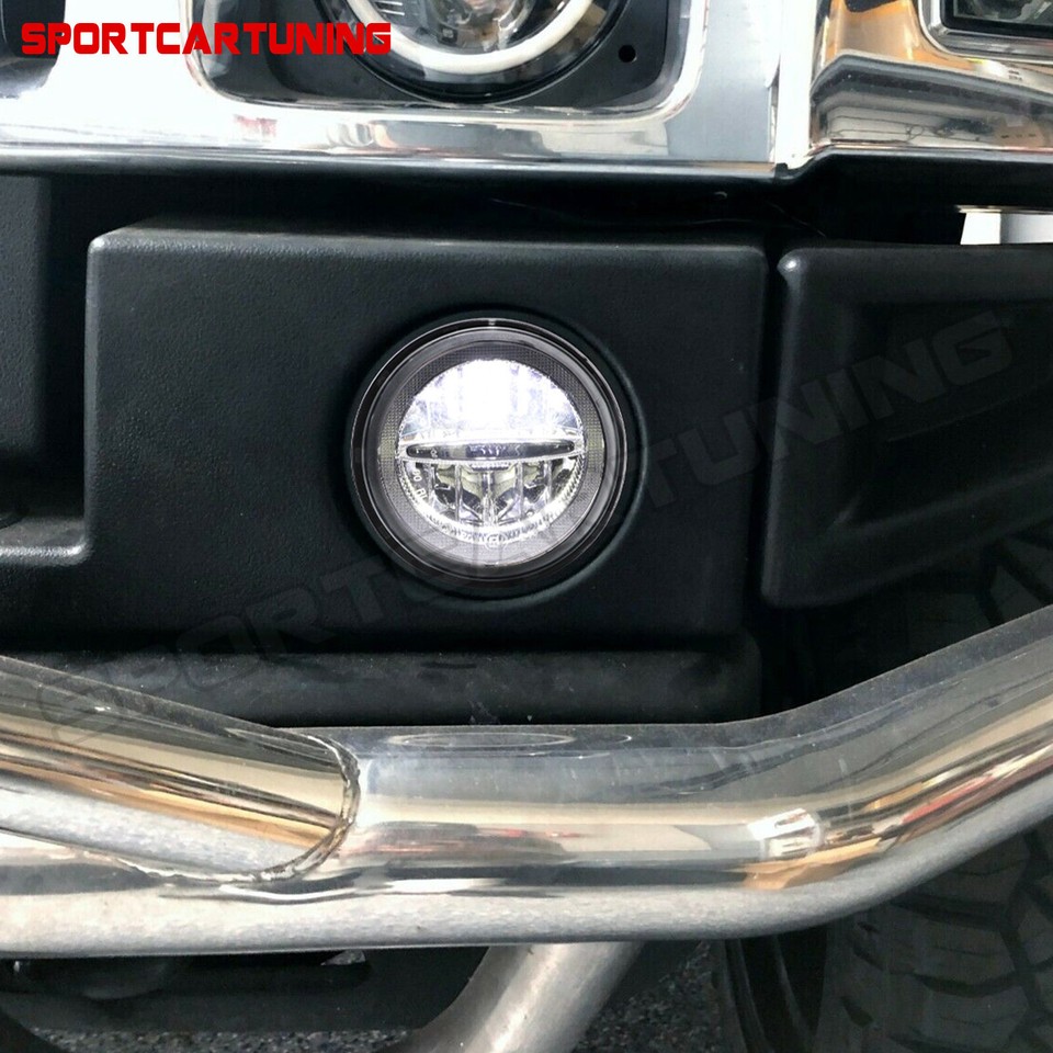 2-in-1 Halo LED DRL Driving Fog Light Daytime Running Lamp For 2003-09 ...
