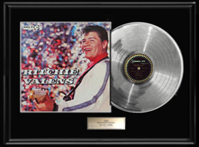 RITCHIE VALENS SELF TITLED DEBUT LP WHITE GOLD PLATINUM TONE RECORD NON ...
