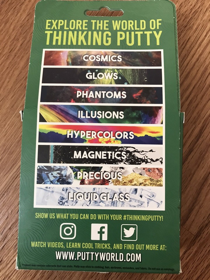 Crazy Aaron's 3.2 Oz Putty World Ion Putty - Glows | eBay