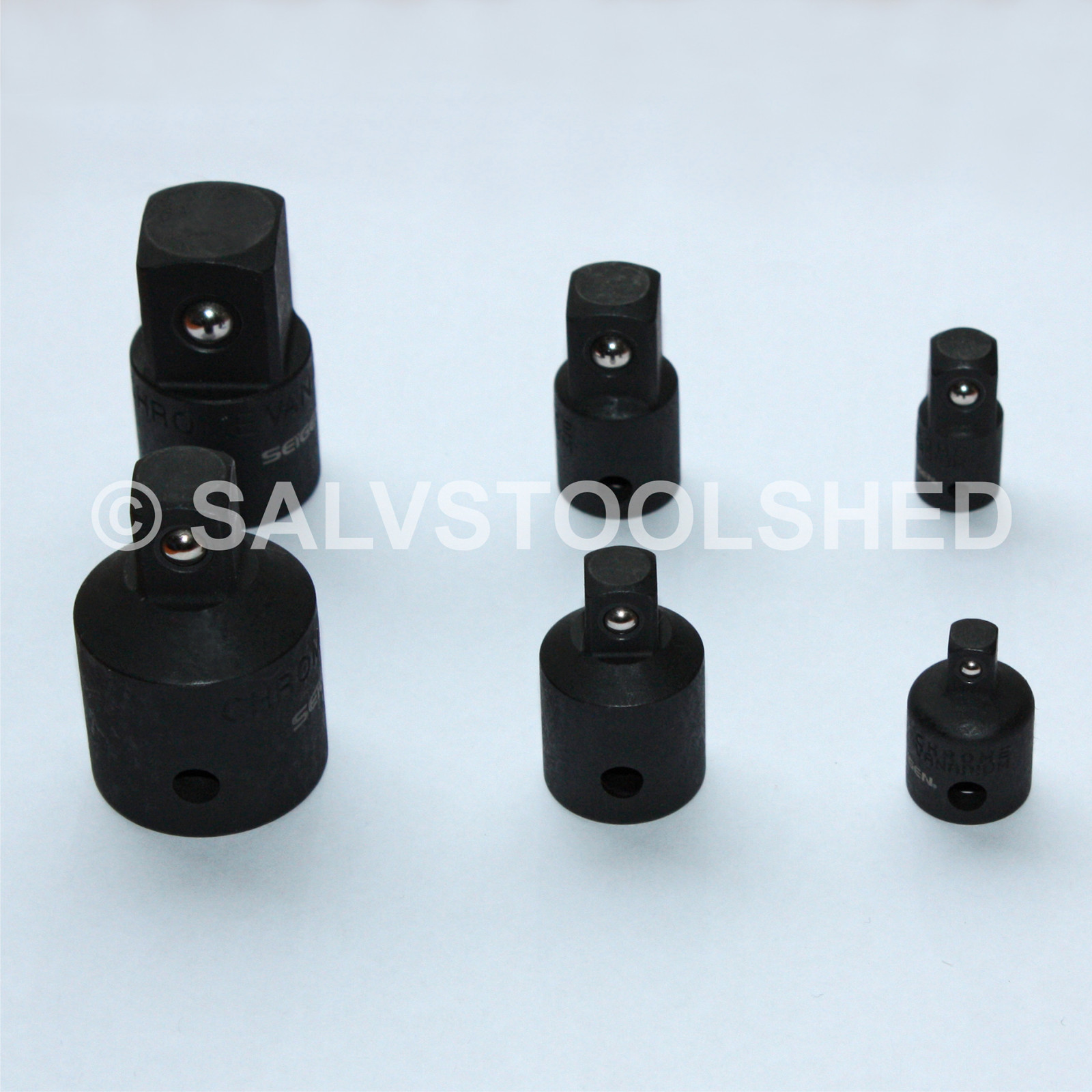 Impact Socket Adaptor Set Ratchet Drive Increaser Reducer Adapters 6 or ...