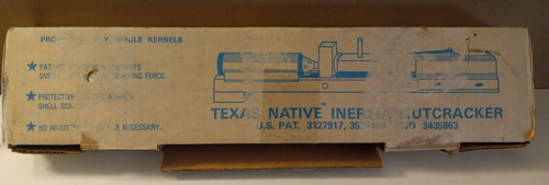 Vintage Texas Native Inertia Nutcracker Wood Brass w/Original Box | eBay