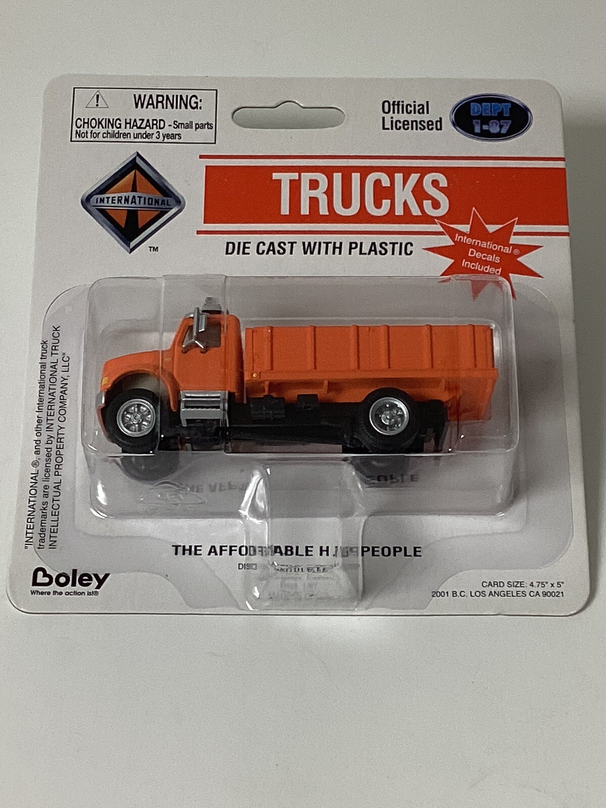 Ho Scale Boley Die cast With Plastic International Flat Bed Stake Body ...