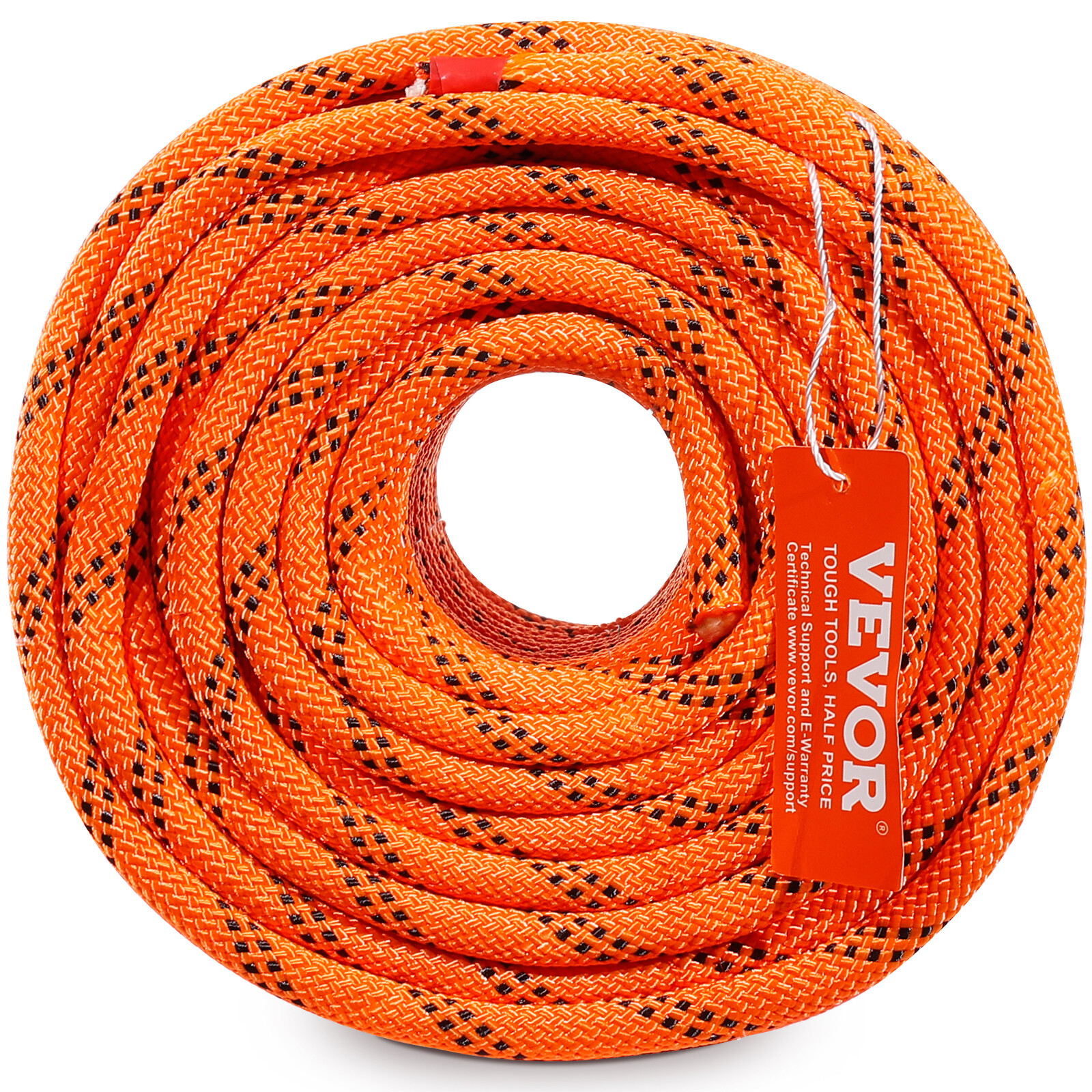 VEVOR Arborist Tree Climbing Rope Double Braid Polyester 3/8" x 120' 48 ...