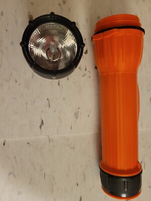 Vintage USA Flashlight Waterproof BRIGHT STAR 2117 2 D Battery Powered ...