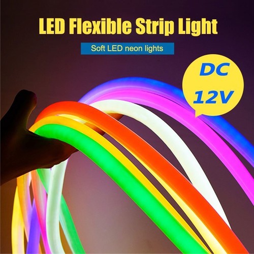 5M LED Neon RGB Lights 12V 2835 IP67 Waterproof Light Strip Flexible ...