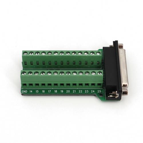 D-SUB DB25 Female 25Pin Plug Breakout PCB 2 Row Terminals Adapter ...