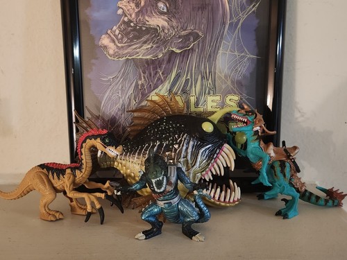 Lot Of 4 Chap Mei Figures Raptor,Beast Raider,Piranha,Lizoid | eBay