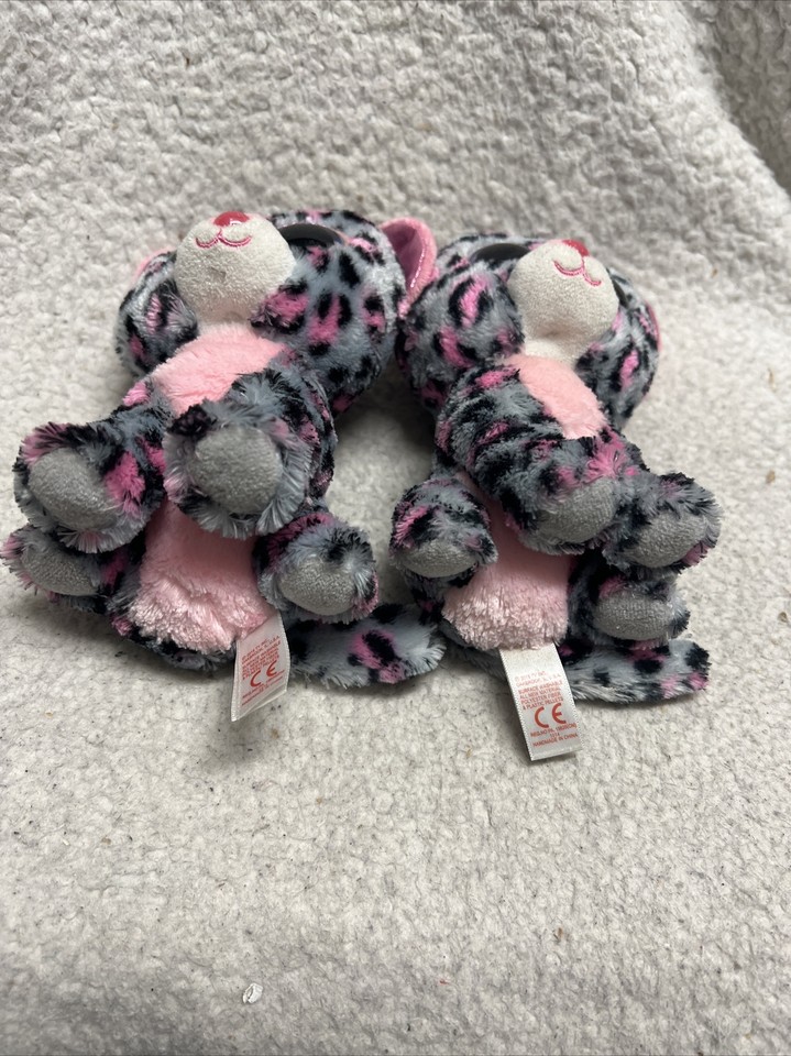 Ty Beanie Boos Tasha The Pink Leopard Cat (36151) Two Together Like ...