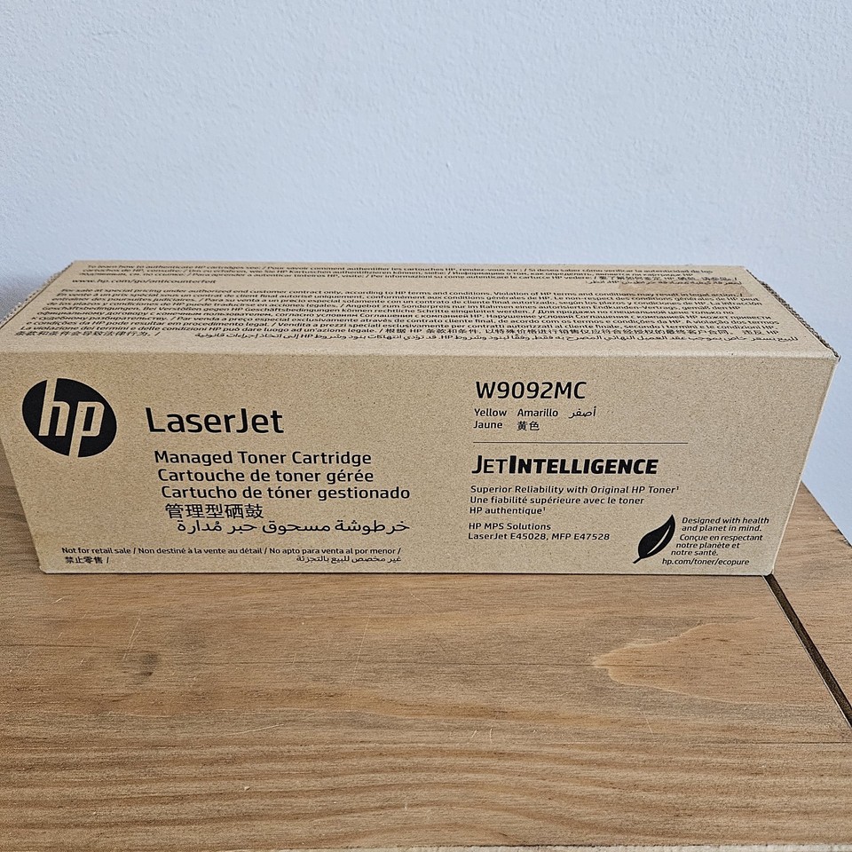 1 HP W9092MC OEM YELLOW Laser Toner Cartridge-SEALED BOX 2024 | eBay