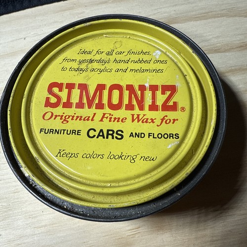 VTG Simoniz Original Car Wax Metal Tin Can Advertising Auto Gas (not For Use) | eBay