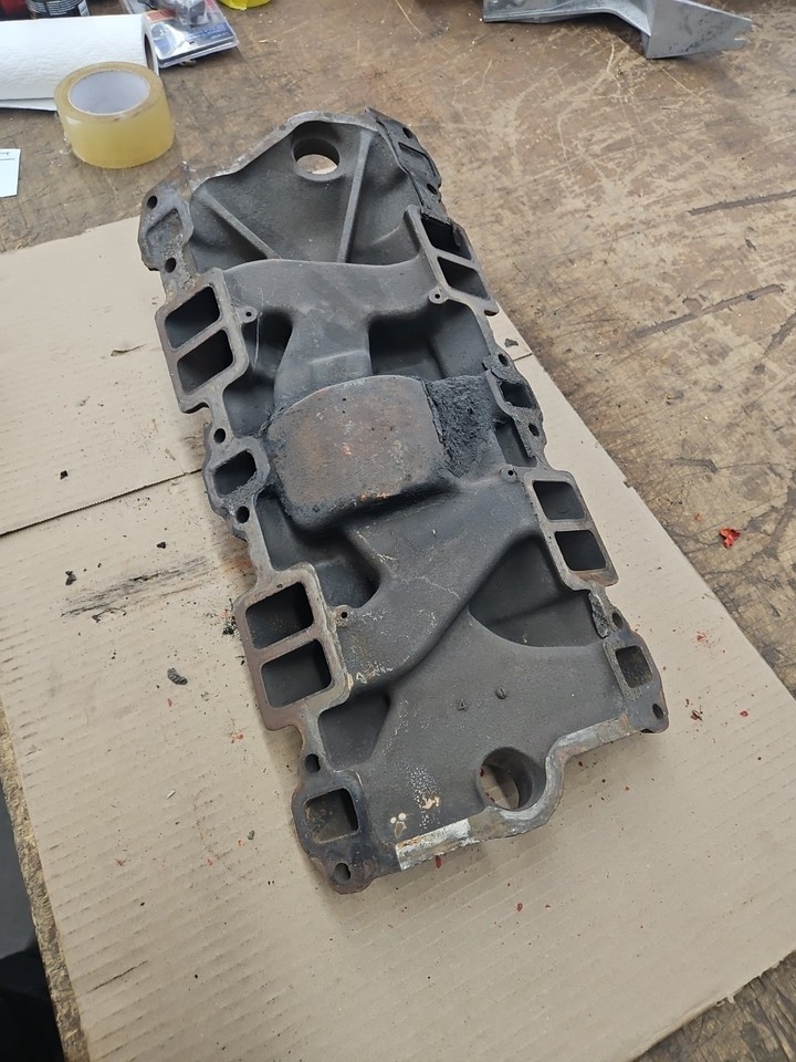 1968 Corvette & Camaro 327 & 350 Cast Iron Intake GM 3919803 K-27-7 Nov ...